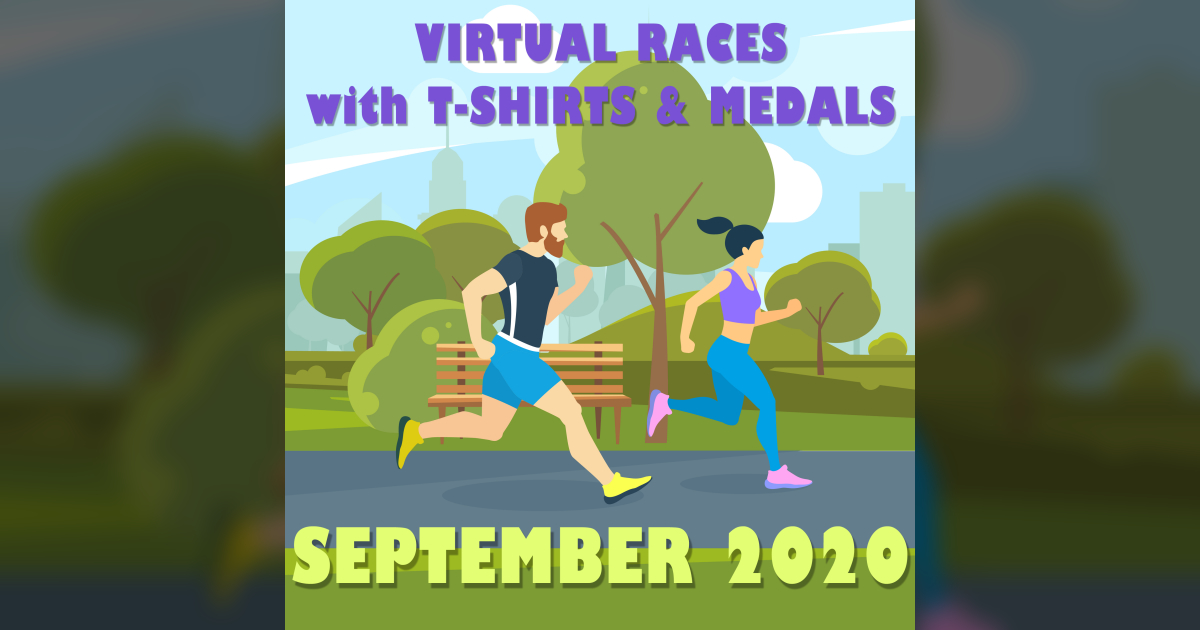 10+ Virtual Races with Shirts & Medals to Run in September 2020