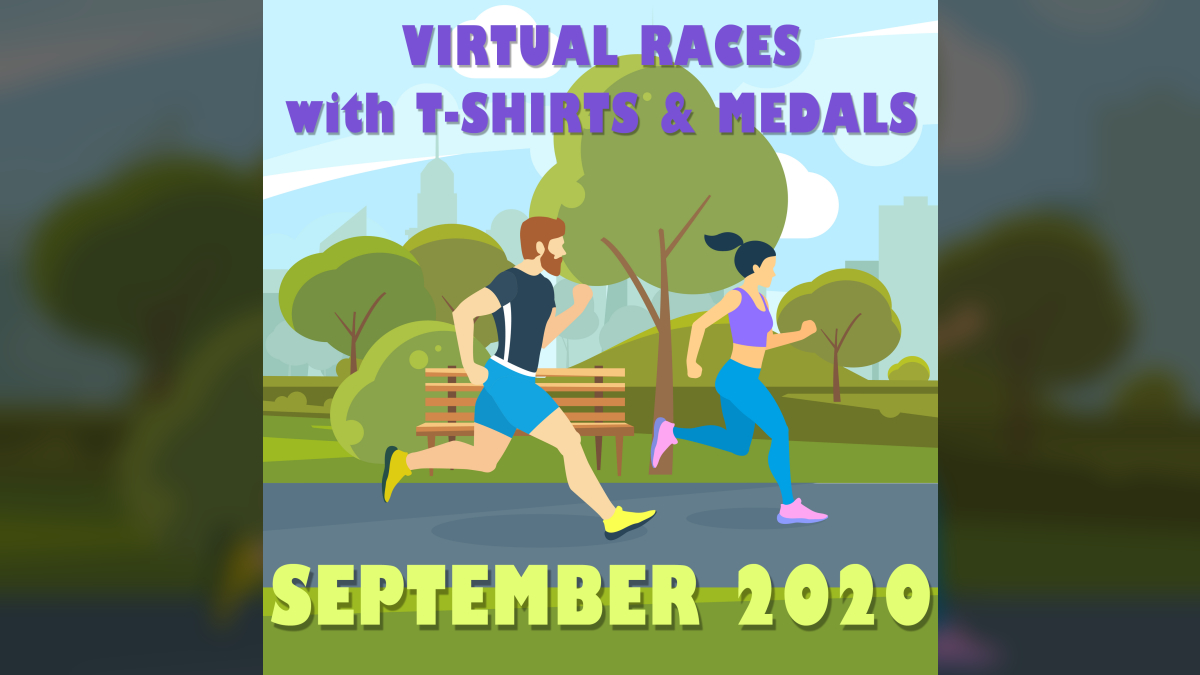 10+ Virtual Races with Shirts & Medals to Run in September 2020